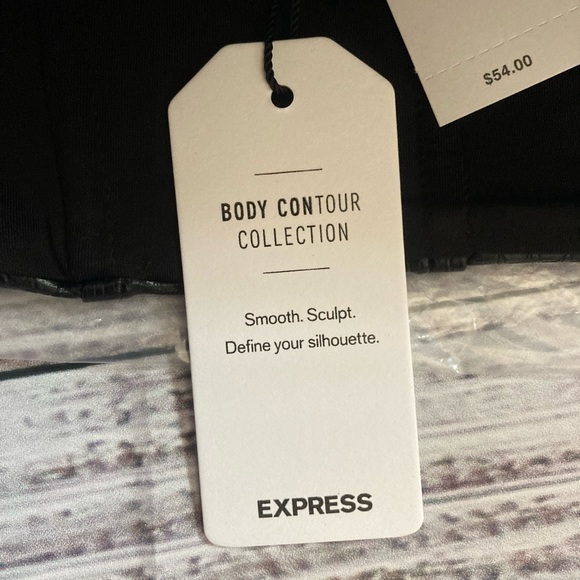 Express | Tops | Express Body Contour Croc Faux Leather Corset Cropped ...